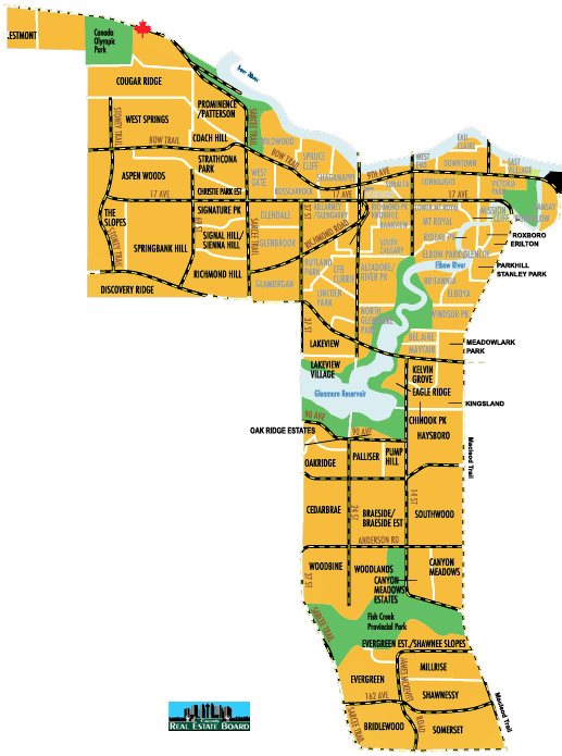 Southwest Calgary Real Estate Maps SW Calgary Maps